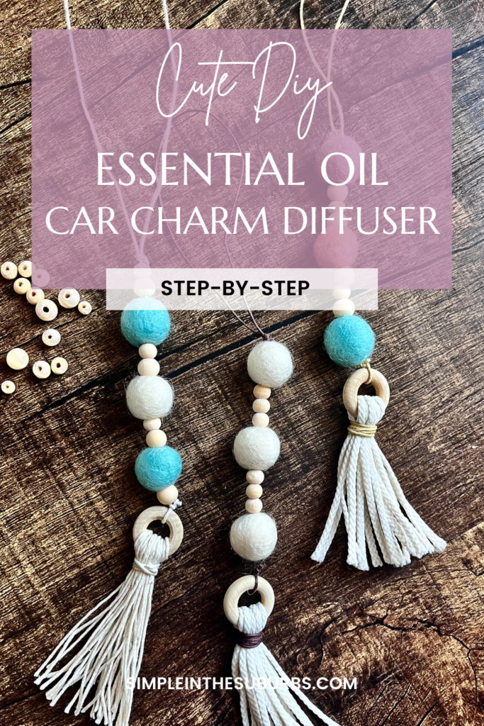 Easy Diy Essential Oil Car Charm Scent diffuser - Simple In The Suburbs